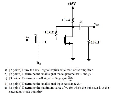 Solved The Nmos Transistor Shown In The Circuit Below Is In