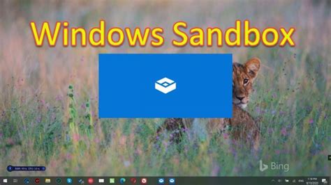 How To Enable Sandbox Mode In Windows Home Edition