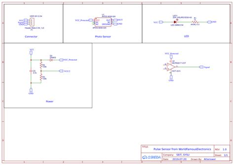 Pulse Sensor 嘉立创EDA开源硬件平台