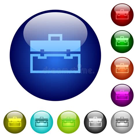Toolbox Alternate Color Glass Buttons Stock Vector Illustration Of Maintenance Manual 311851956