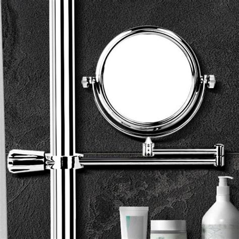 인팍쇼핑 욕실거울 화장실확대경 면도 욕실부착확대벽걸이 원형벽걸이 샤워바용 소 면도경 부착 생활 수납 청소 욕실
