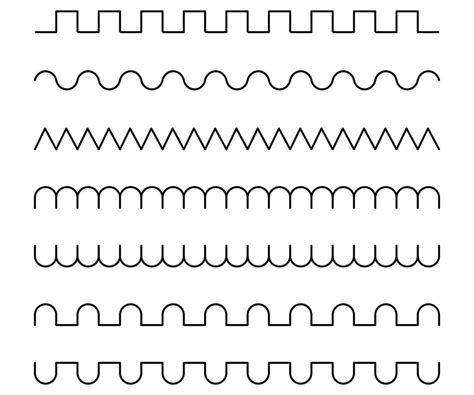 Various Waveform Types 55041528 Vector Art At Vecteezy Various Waveform Types 55041528 Vector Art At Vecteezy