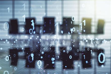 Premium Photo Abstract Virtual Binary Code Illustration On A Modern