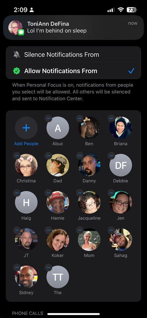 Focus Notification Issue Rios