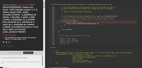 Mysql Error Al Filtrar Consulta Con Auth Usuario Laravel Stack