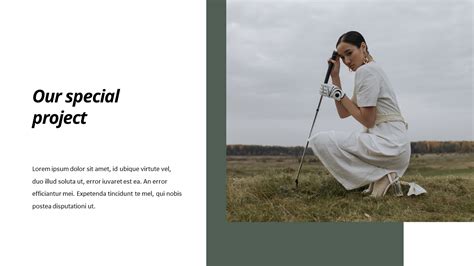 골프웨어 Ppt 템플릿 파워포인트 템플릿 비즈니스