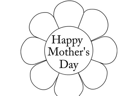 Mothers Day Clip Art Black And White