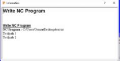 Write NC Program Information Box Fails To Display In PowerMill