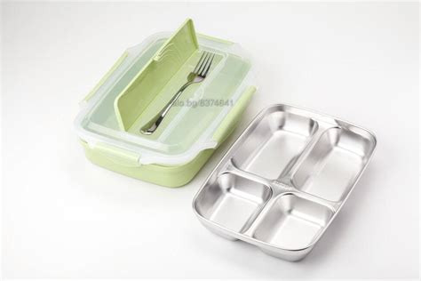 Великденска Промоция Метална кутия за храна кутия за обяд с 4 отделения Съдове Серви