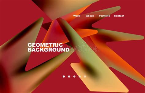 Vector Geometric Abstract Background Design Template Stock Vector Illustration Of Impact