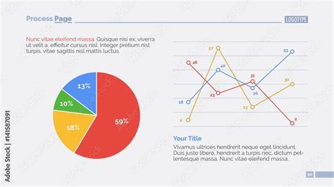 Data Chart Slide Template 2 Stock Vector Adobe Stock