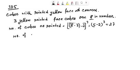 SOLVED A Cube Of Blue Coloured Side Measuring Cm With A Cm Wide Yellow Strip Along All The