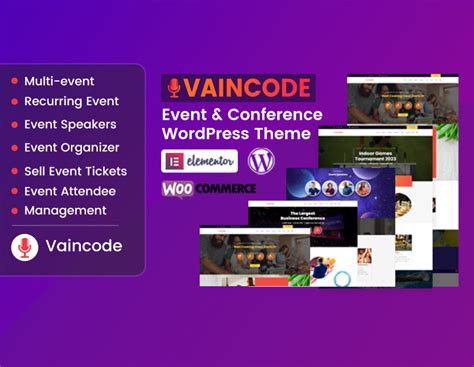 vaincode wordpress theme for event manager and travel booking plugin