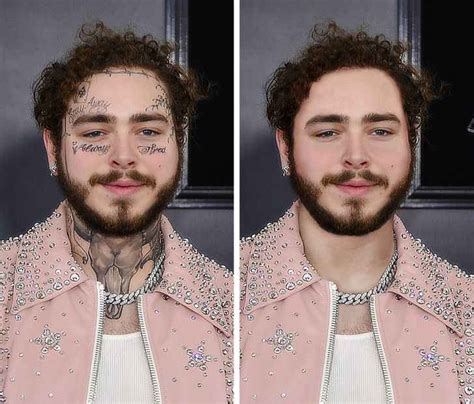 Post Malone Without Tattoo Post Malone Looks Completely Different