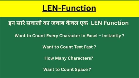 Len Formula Len Formula In Excel How To Use Len Formula Count