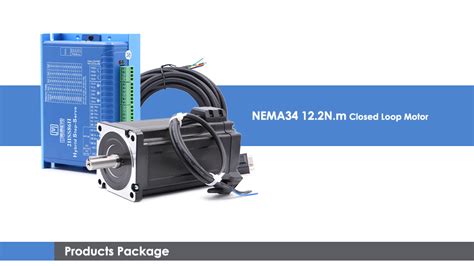 Nema34 Closed Loop Stepper Motor Kit With Driver 122nm 6a 86j18156ec 1000 Ls 14 2hss86h A
