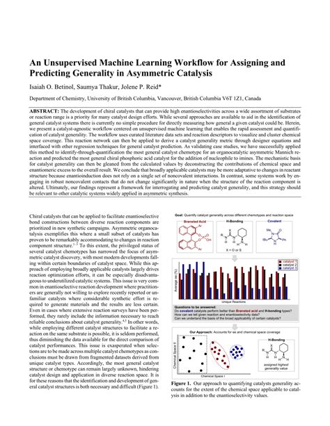 Pdf An Unsupervised Machine Learning Workflow For Assigning And Predicting Generality In