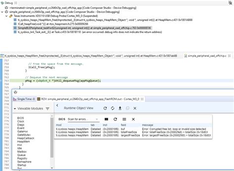RTOS CC R F Memory Issues When Connecting Bonding Bluetooth