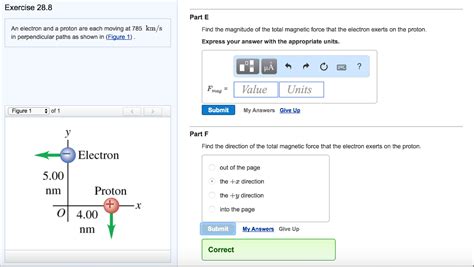 Solved Exercise Part A An Electron And A Proton Are Chegg Com