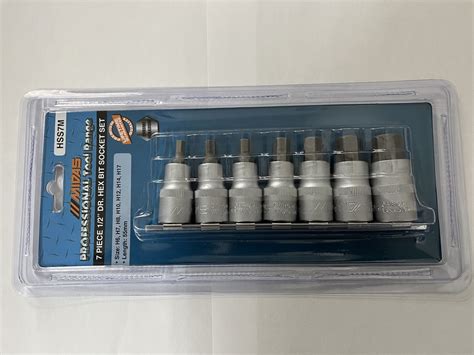 Midas 1 2 Drive Hex Bit Socket Set 55mm Long Buy Midas Tools