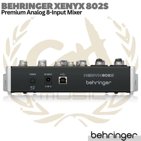 Jual Behringer Xenyx 802s Premium Analog 8 Input Audio Mixer 802usb Di Seller Gh Music Store