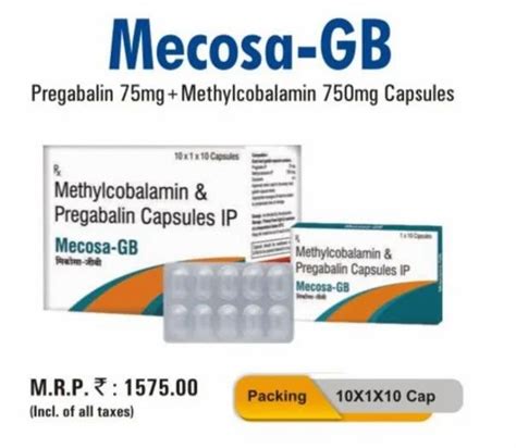 Pregabalin Methylcobalamin Capsules At ₹ 1575 Box Methylcobalamin Tablets In New Delhi Id