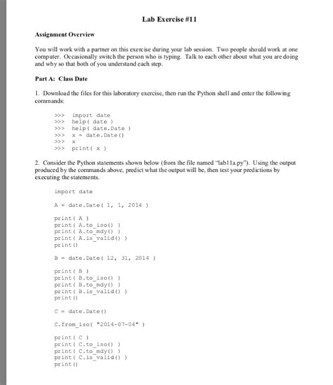 solved lab exercise 11 assignment overview you will work