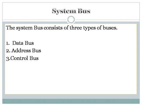What Is System Bus Explain Different Types Of Bus Design Talk