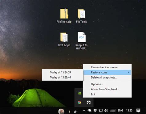Restore Desktop Icon Layout To Original Position On Windows PC
