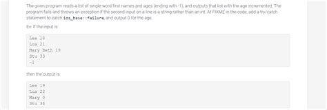 Solved The Given Program Reads A List Of Single Word First