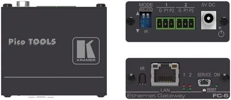 Kramer FC 6 2 Port Multi Function Serial IR RS 232 IR Control Gateway