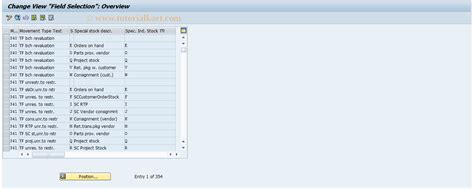 OMJA SAP Tcode Set Screen Layout For Goods Movement