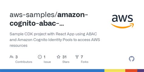 Github Aws Samplesamazon Cognito Abac Authorization With React