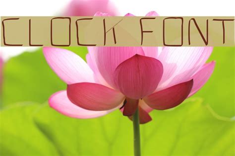 CLOCK Font FFonts Net