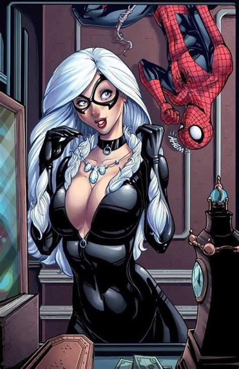 Spiderman Gato Negro Sexy Black Cat Hot Suit Marvels Spider Man