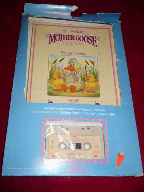 Vtg 1986 Talking Mother Goose The Ugly Duckling Book And Tape ~ Worlds Of