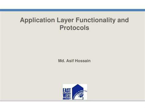 Ppt Understanding Application Layer Functionality And Protocols Powerpoint Presentation Id