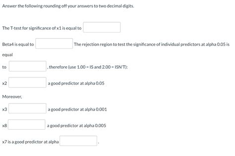 Solved A Multiple Regression Model For Predicting Total