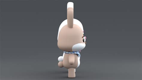 Free 3d Model Cute Bunny Turbosquid 2282565