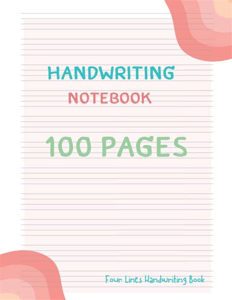 Improve Your Handwriting With Four Lines Handwriting Book
