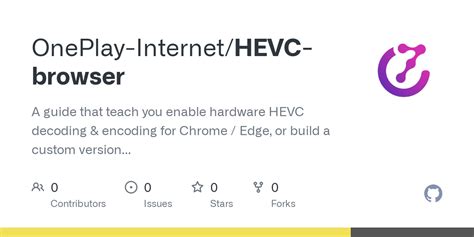 github oneplay internet hevc browser a guide that teach you enable