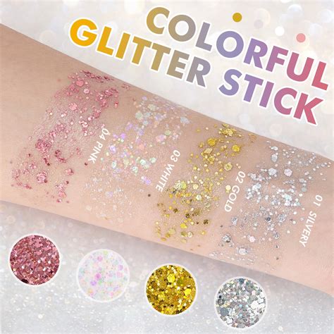 Silver Body Glitter Stick Mermaid Sequins Glitter Stick