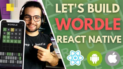 Lets Build Wordle With React Native Tutorial For Beginners 🔴 Youtube