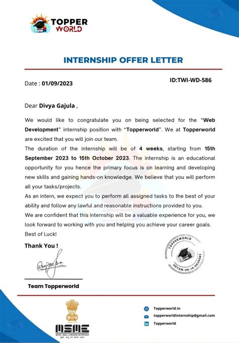 Divya Gajula On Linkedin Topperworld Topperworldinternship