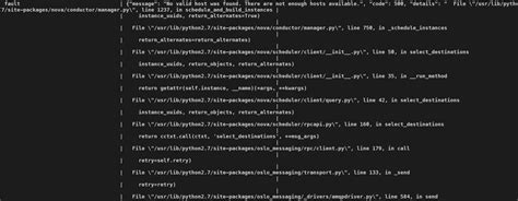 No Valid Host Was Found There Are Not Enough Hosts Available Openstack建虚拟机直接报错