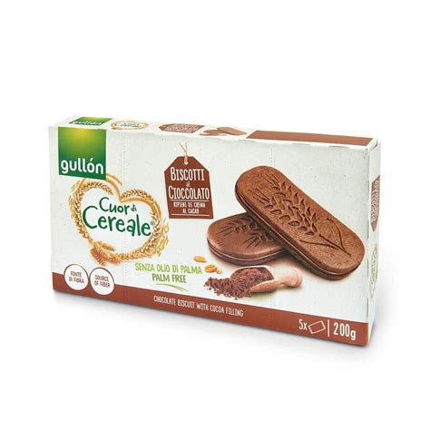 Шоколадови бисквити Gullon Ai Ciocc 200г Via Uno Италиански магазин
