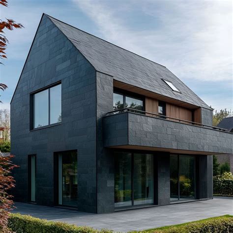 Modern Home With Sleek Slate Cladding And Open Design