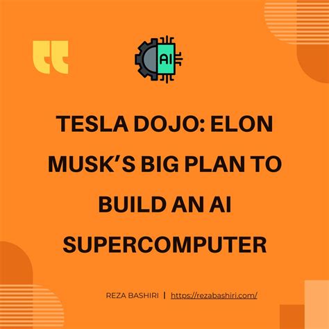 Reza Bashiri On Linkedin Ai Supercomputer Tesla Elonmusk Ml