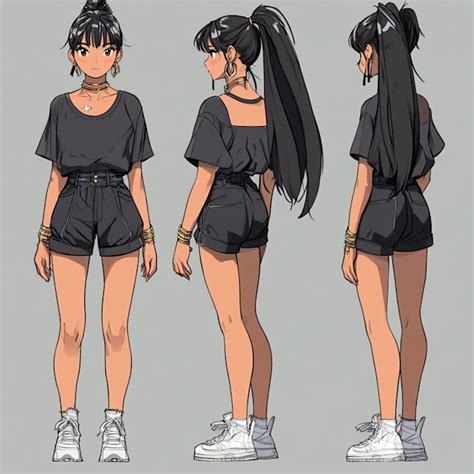 Draw Character Sheet Design In Anime And Manga Style By Nasteexo6 Fiverr