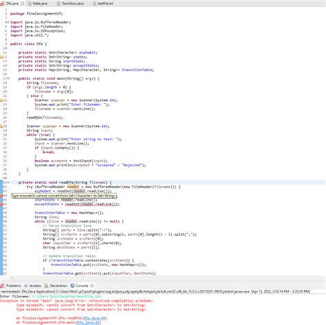 Solved My Java Code Is Supposed To Test A String In A Txt